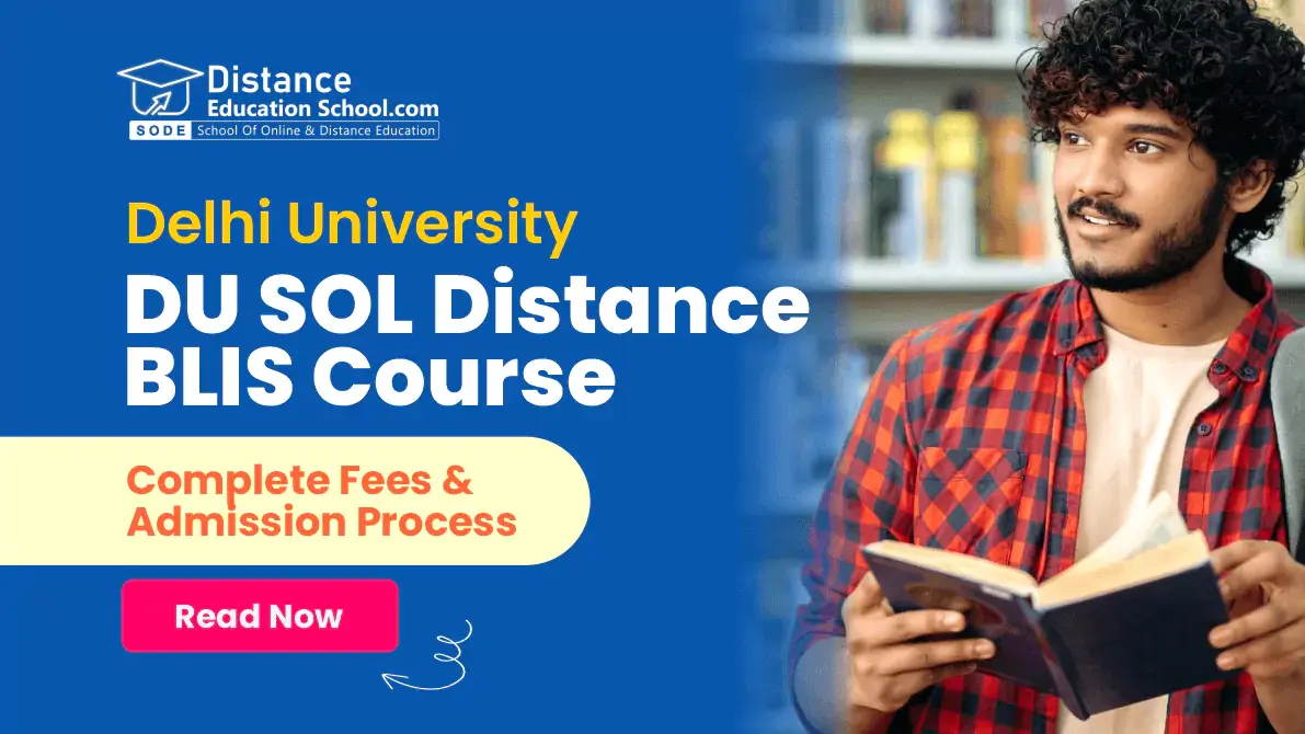 DU SOL Distance BLIS Course: Admission Open for in India 2026