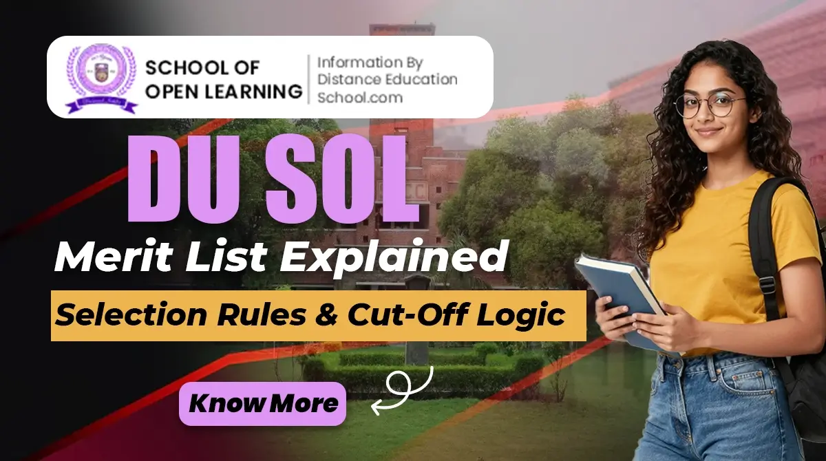 DU SOL Merit List 2026 Explained: Selection Rules & Cut-Off Logic